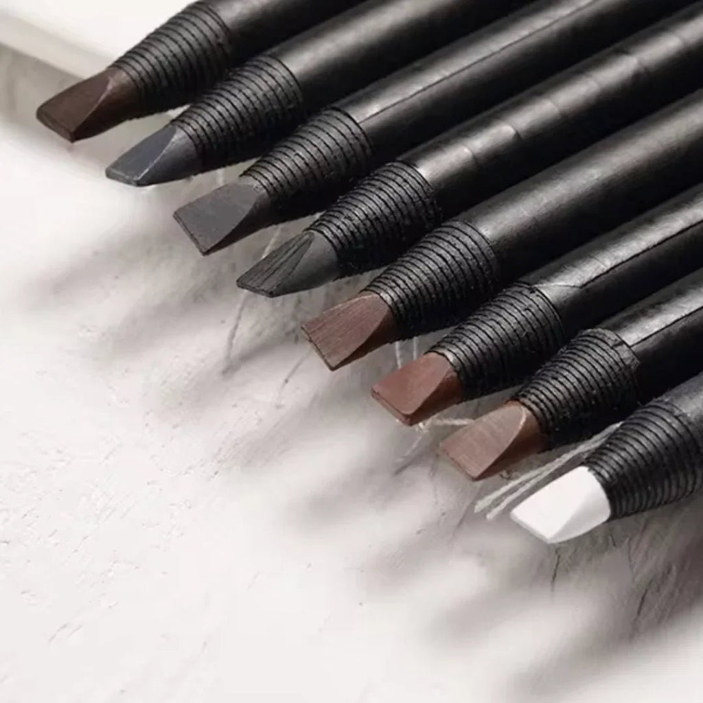 Brow Mapping Pencil with String (Black & White) | Precision Tool for ...