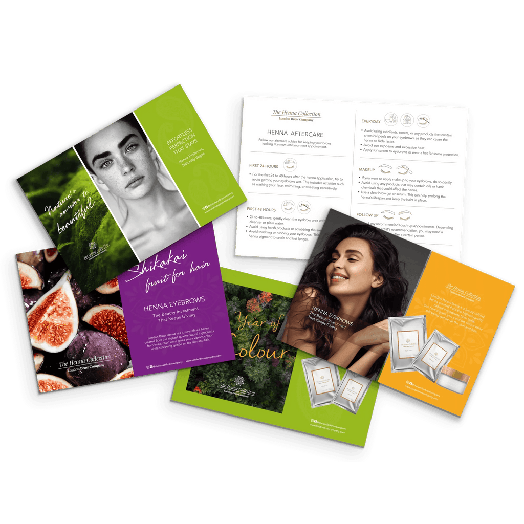 Brow Henna Information & Aftercare Cards (20) | Essential for Henna ...