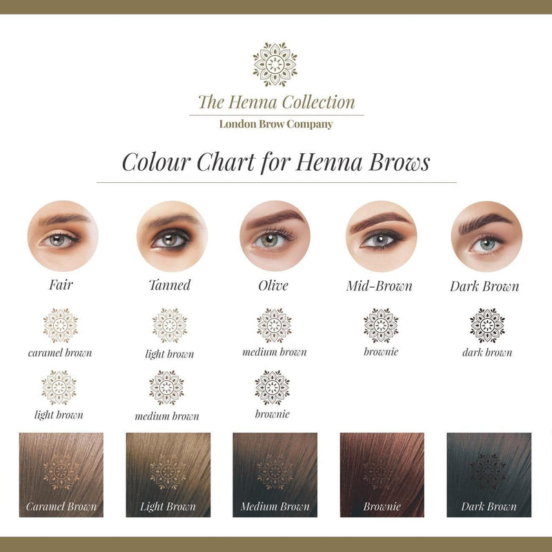 Downloadable Henna Colour Chart | Find the Perfect Shade for Brow ...