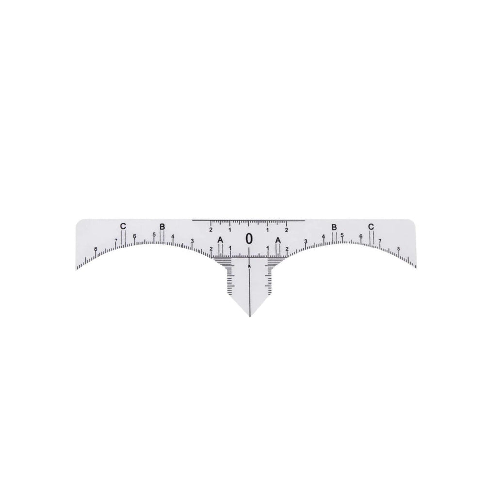 Disposable Eyebrow Measuring Ruler Sticker (25pcs) | Precision Tool for ...
